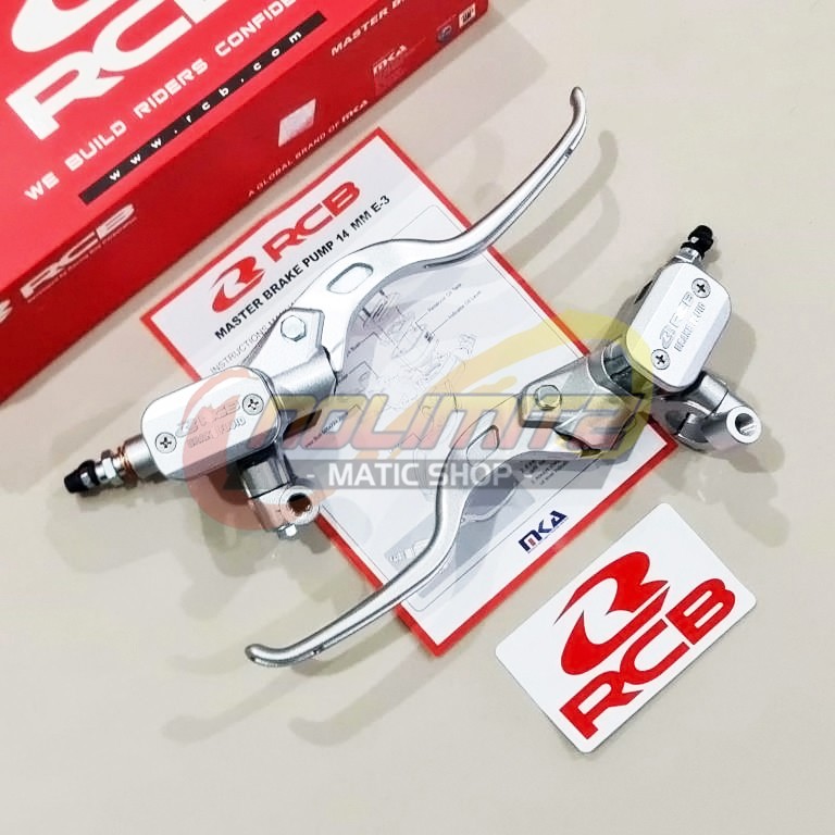 Jual Master Rem RCB Racing Boy E3 Kotak Silver 14mm Kanan Kiri | Shopee ...