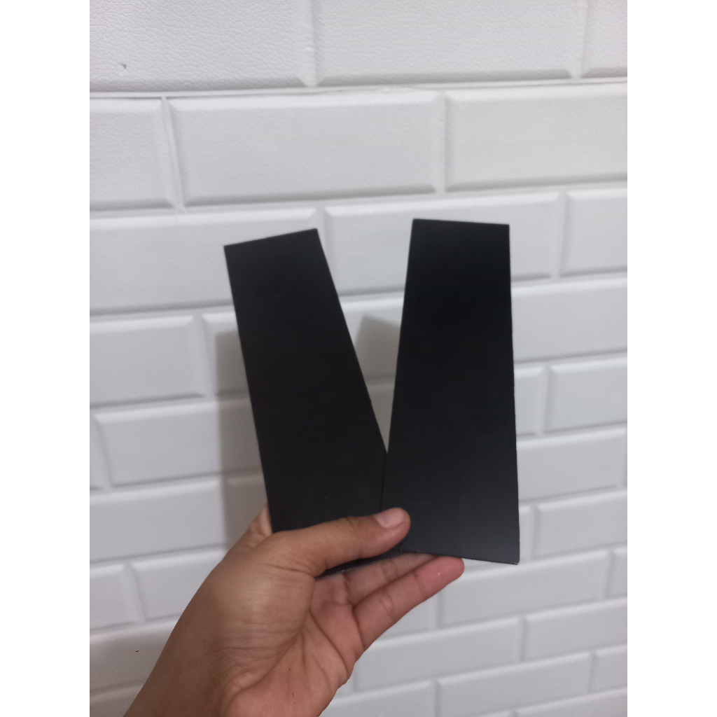 Jual ACP Cutting Untuk Nomor Meja Resto Cafe Hitam 20 x 6 cm Custom ...