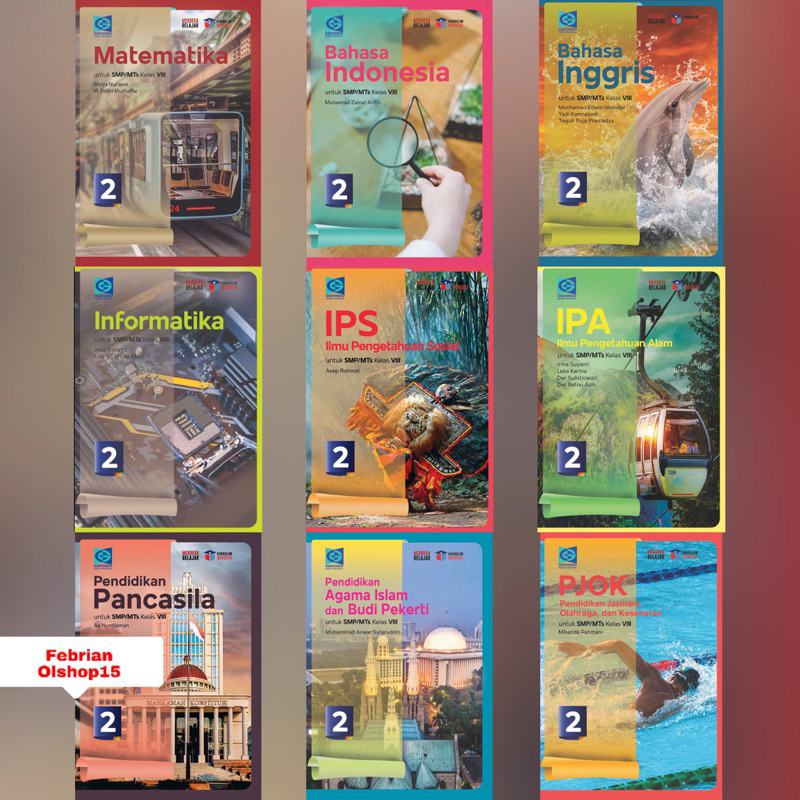 Jual BUKU PAKET KURIKULUM MERDEKA SMP/MTS KELAS 8 (VIII) GRAFINDO MEDIA PRATAMA | Shopee Indonesia