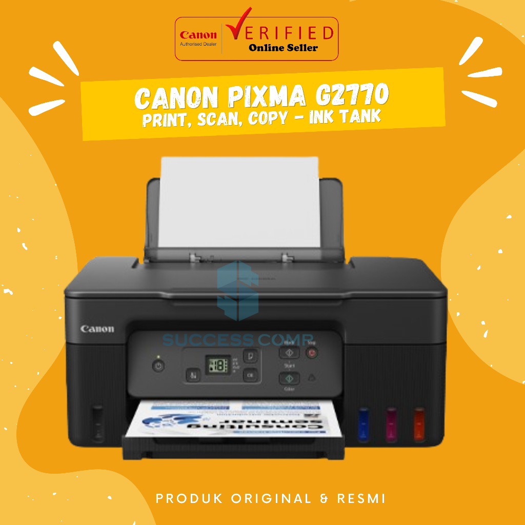 Jual Printer Canon Pixma G2770 Print Scan Copy All in One Garansi Resmi ...