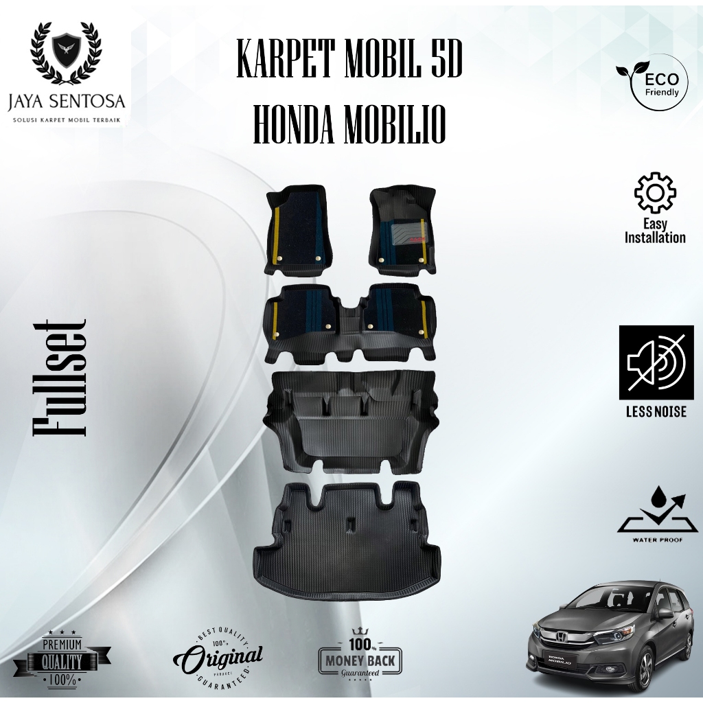Jual Karpet Mobil 5D Honda Mobilio 2014 - 2024 + Alas Kaki ( Keset ...