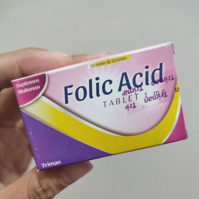 Jual Folic Acid TRIMAN 1mg strip 10 tablet asam folat | Shopee Indonesia