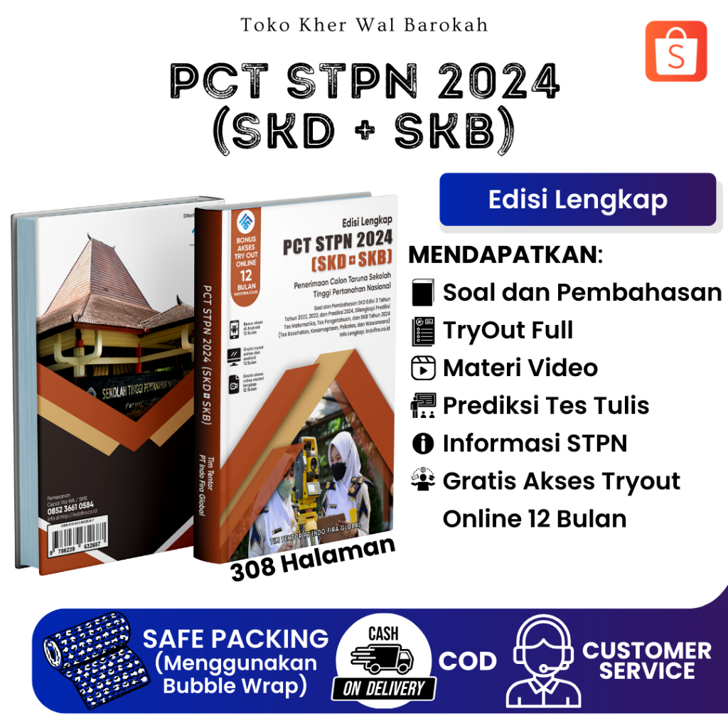 Jual New Arrival Buku PCT STPN 2024 [SKD + SKB] (Edisi Lengkap) Sesuai Dengan Kisi" Terbaru STPN ...