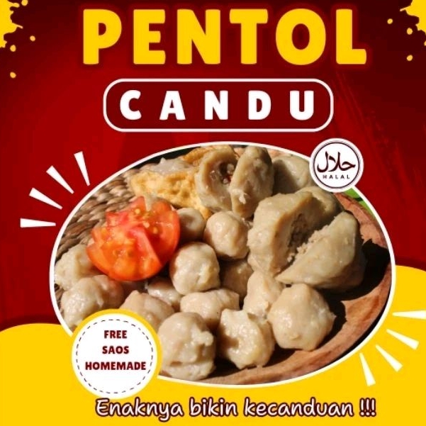 Jual PENTOL CANDU MINI ISI 50 FREE SAOS HOMEMADE | Shopee Indonesia