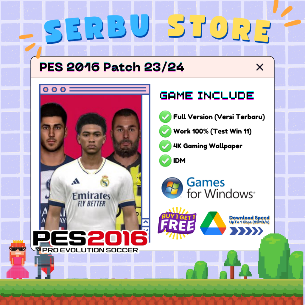 Jual Pro Evolution Soccer 2016 Patch 23/24 - Game PC Premium | Shopee Indonesia