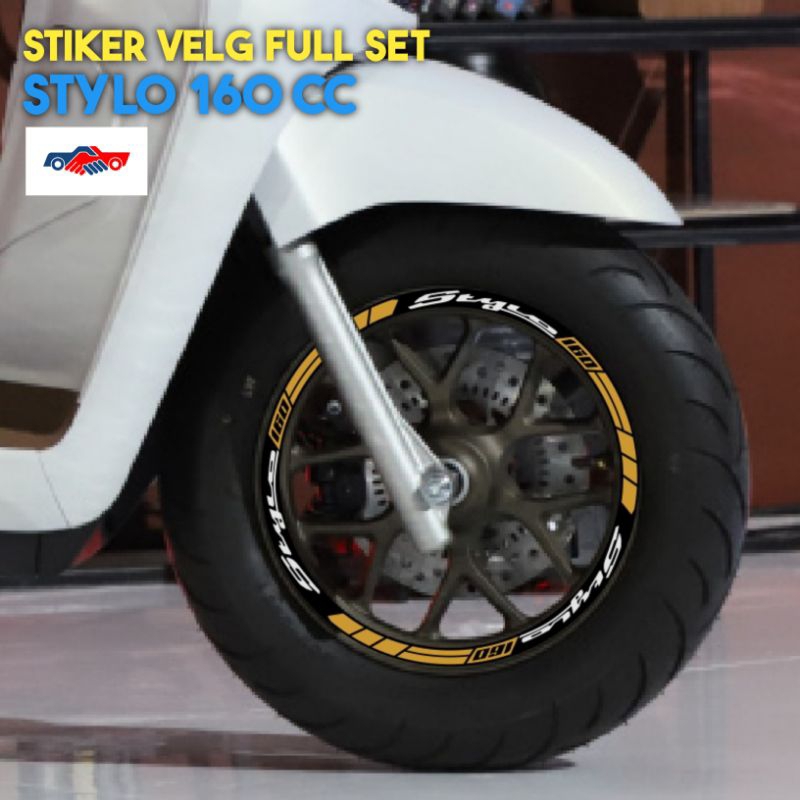 Jual stiker velg stiker variasi STYLO 160 fullset depan belakang ...