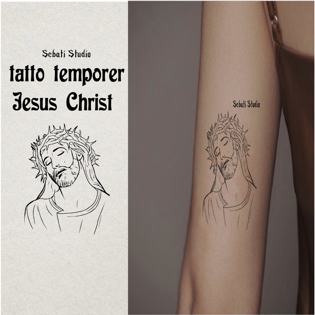 Jual Jesus Christ Tattoo Temporary | Tato Temporer Tema kompas ...