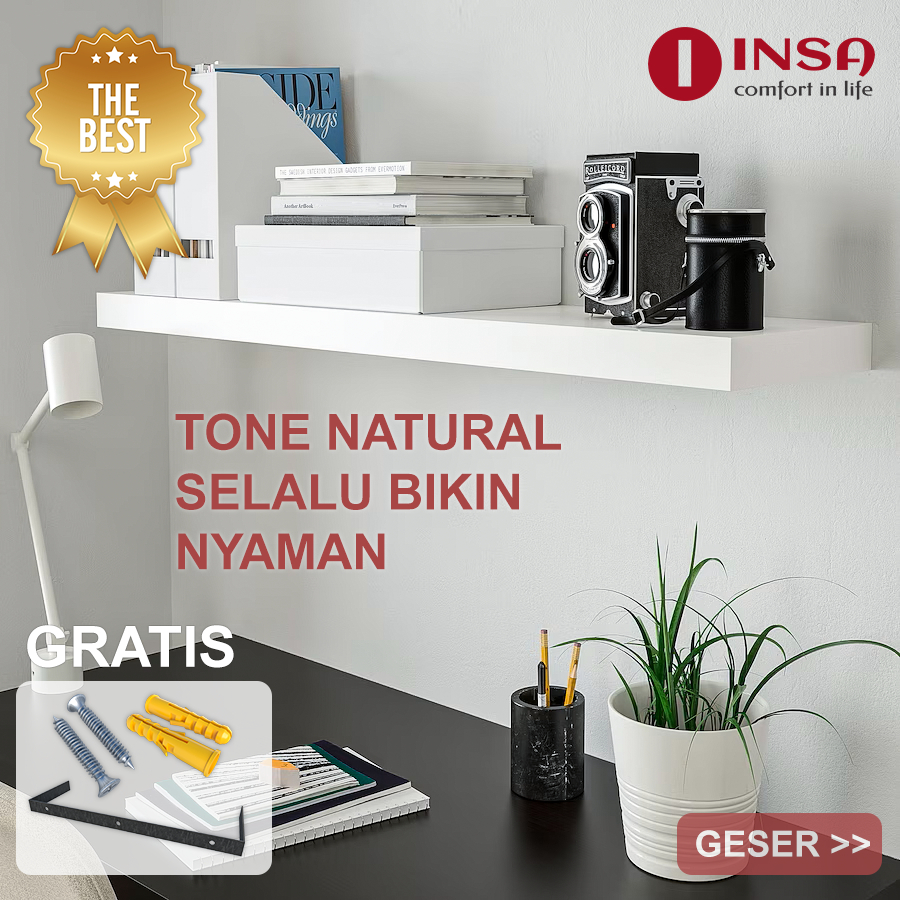 Jual Rak Ambalan Dinding Aestetic Minimalis Modern Rak Dinding Insa ...
