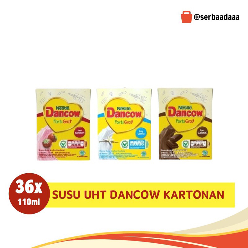 Jual Dancow FortiGro UHT Rasa Cokelat | Vanilla | Strawberry | 110ml 1 ...