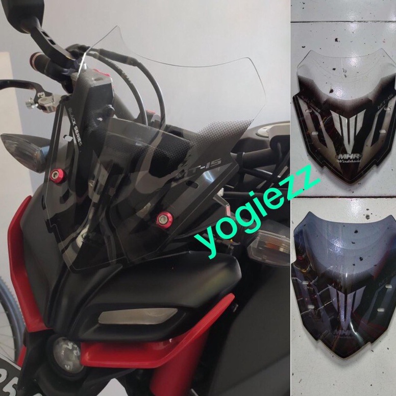 Jual Ready stok windshield all new yamaha mt15 visor mt15 flyscreen ...