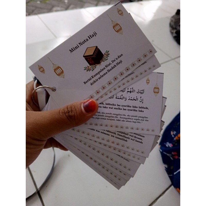Jual Mini Nota Haji | Buku Panduan Haji | Doa Bimbingan Haji | Shopee ...