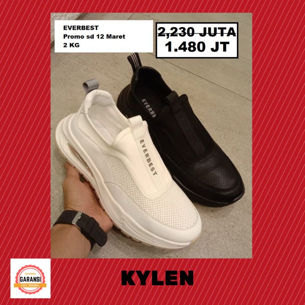 Jual Sepatu sneakers Pria Everbest Seri KYLEN 100% Original Store ...