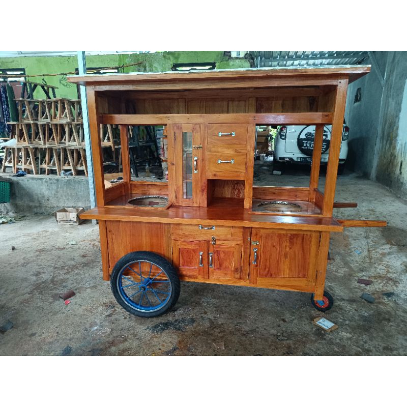 Jual gerobak bakso mie ayam roda tiga | Shopee Indonesia