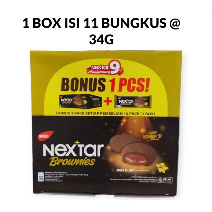 Jual Nabati Nextar Brownies 1 Box Isi 11 Bungkus @34g | Shopee Indonesia