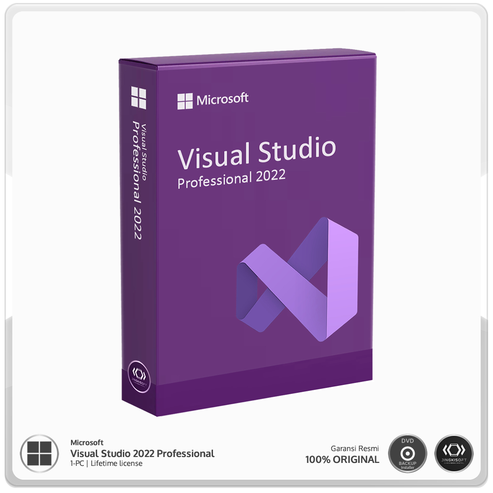 Jual Microsoft Visual Studio 2022 Professional [1-User, Lifetime ...