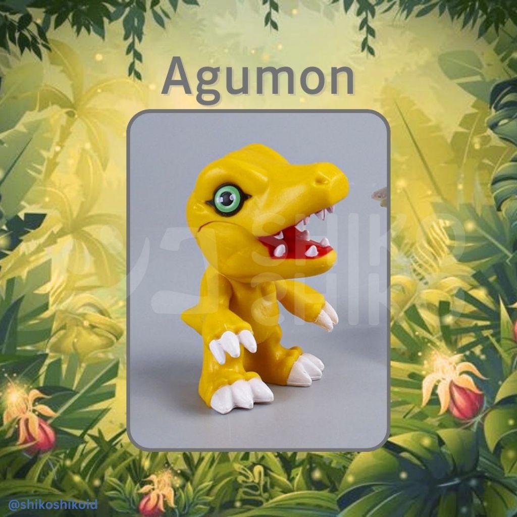 Jual FGCdig Figure Chibi Digimon Agumon Greymon Vmon Figur Tytannomon ...