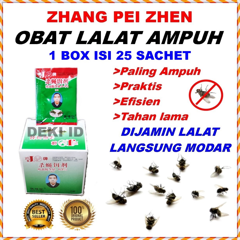 Jual Racun Lalat Zhang Pei Zhen 1 Box isi 25 Pcs Ampuh Obat Pembasmi ...
