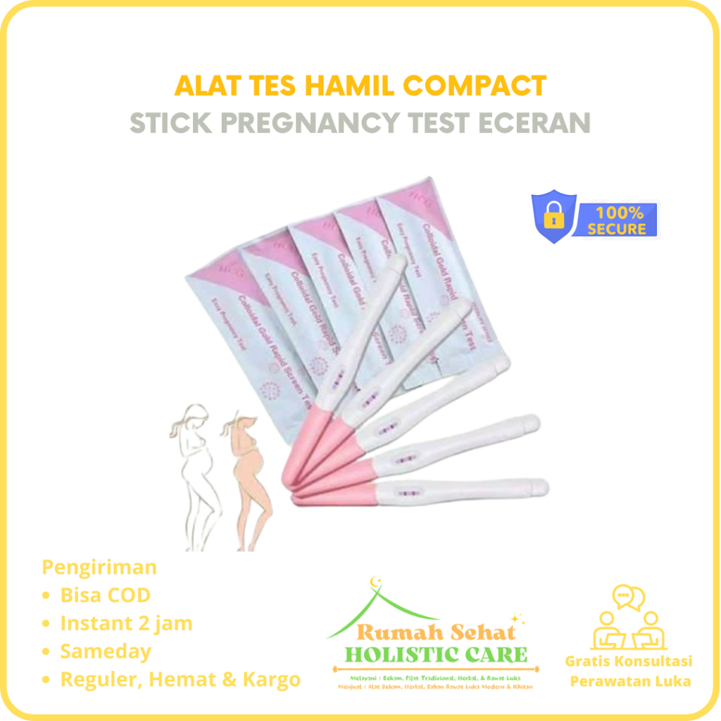 Jual Alat Tes Hamil Compact Stick Pregnancy Test (Colloidal) | Shopee ...