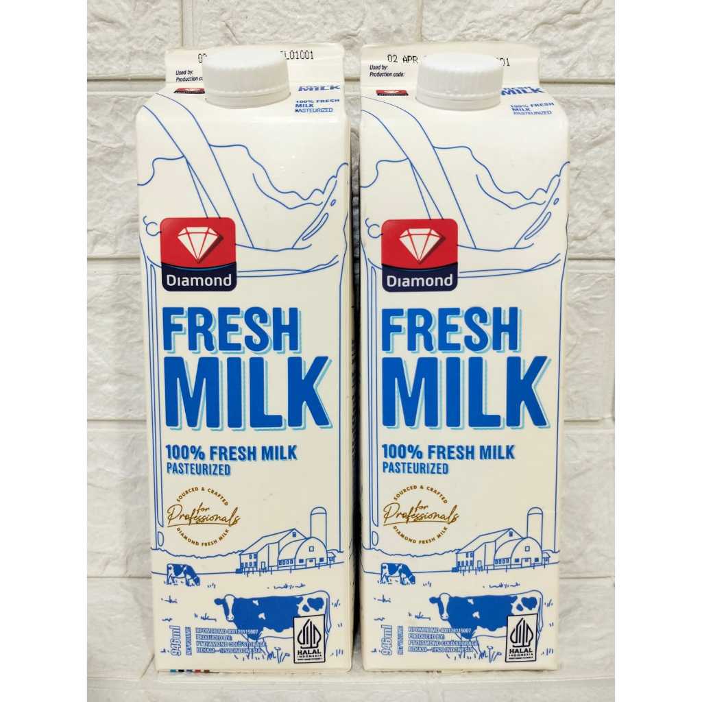 Jual Diamond Fresh Milk Pasteurisasi Diamond 946 ml | Shopee Indonesia