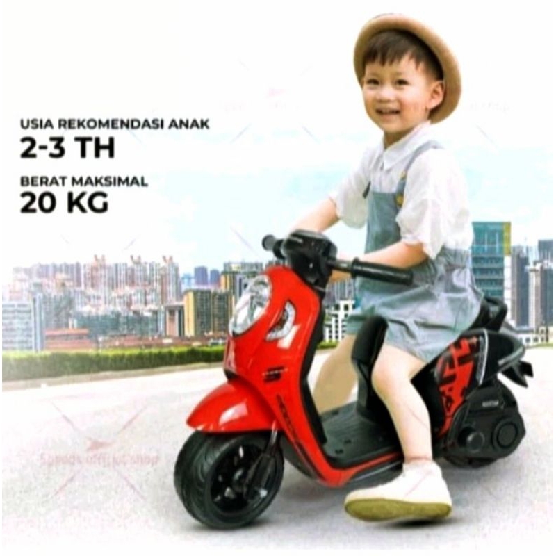 Jual Mainan Motor-Motoran Aki Anak Motor Model Scoopy PMB K-611C ...