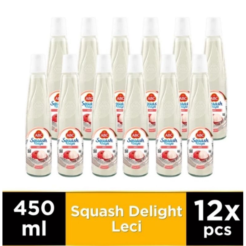 Jual sirup abc squash rasa leci 450ml isi 12 pcs | Shopee Indonesia