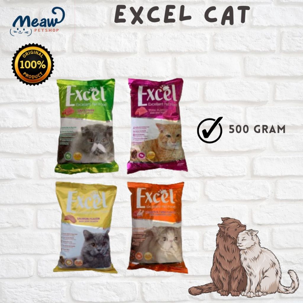 Jual EXCEL CAT ADULT 500 GRAM - FRESHPACK | Shopee Indonesia