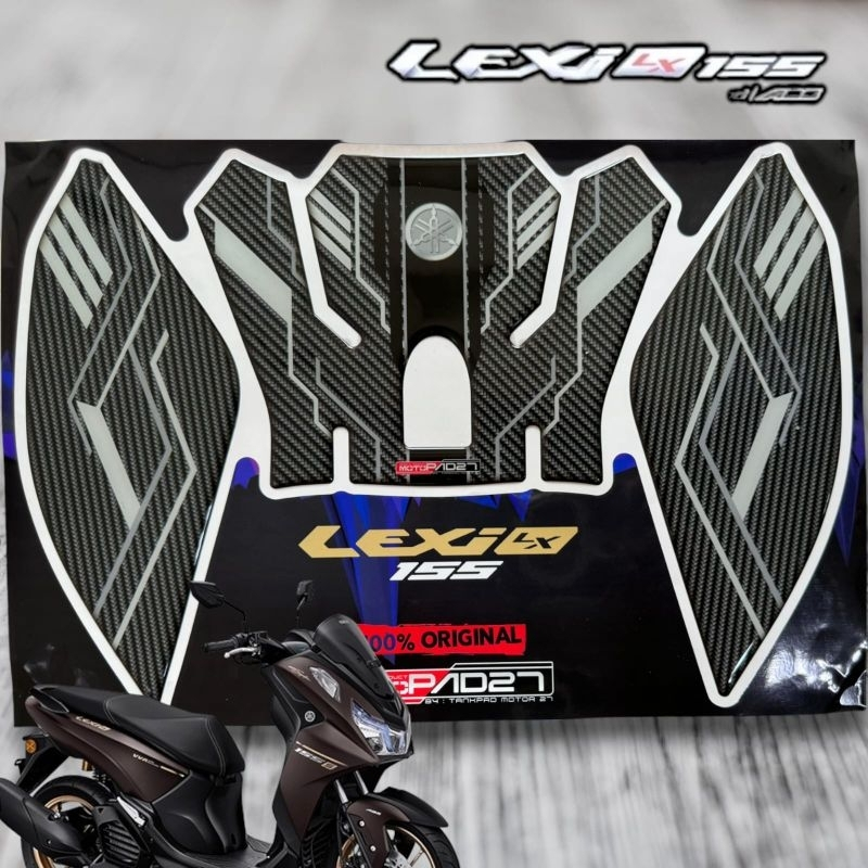 Jual STICKER STIKER RESIN TIMBUL DECKPAD BELAKANG YAMAHA NEW LEXI LX ...