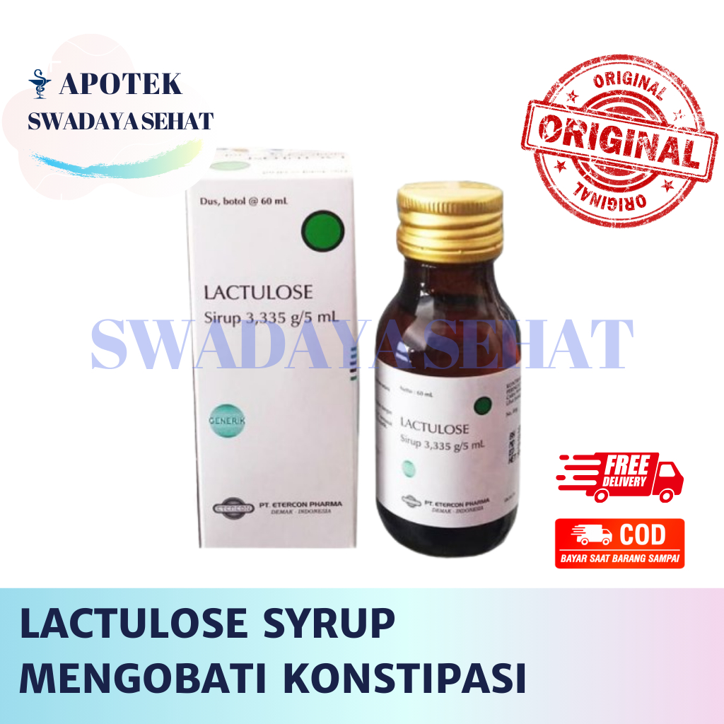 Jual LACTULOSE Syrup 60 ML - Obat Konstipasi Pelancar Pencernaan Sirup ...