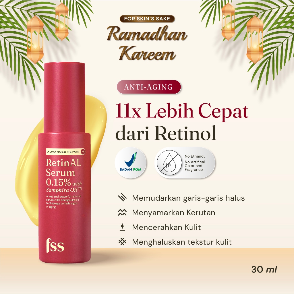 Jual For Skin's Sake FSS RetinAL Serum 0.15% Serum Retinoid Memudarkan ...