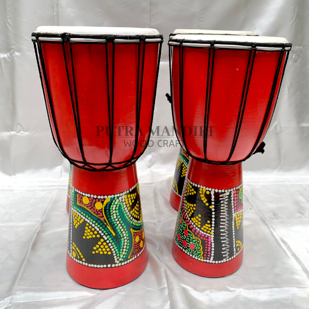 Jual Alat Musik Kendang Jimbe 40 cm Djimbe Painting Gendang Djembe ...