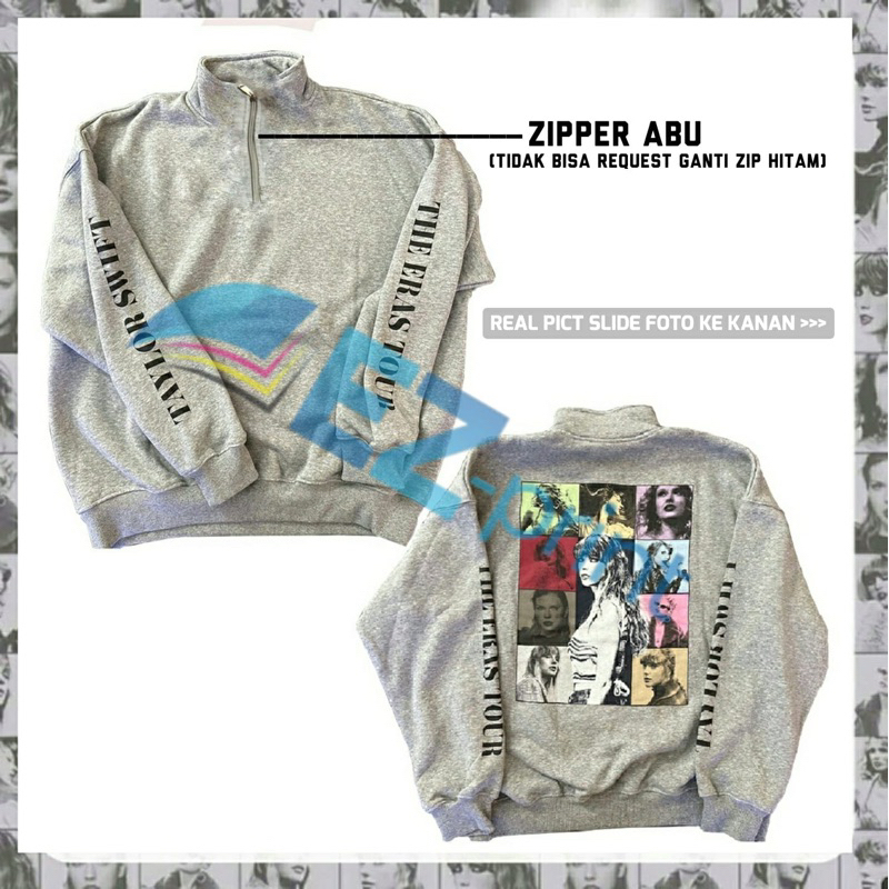 Jual PULLOVER QUARTERZIP HOODIE TAYLOR SWIFT THE ERAS TOUR 2023-2024 ...