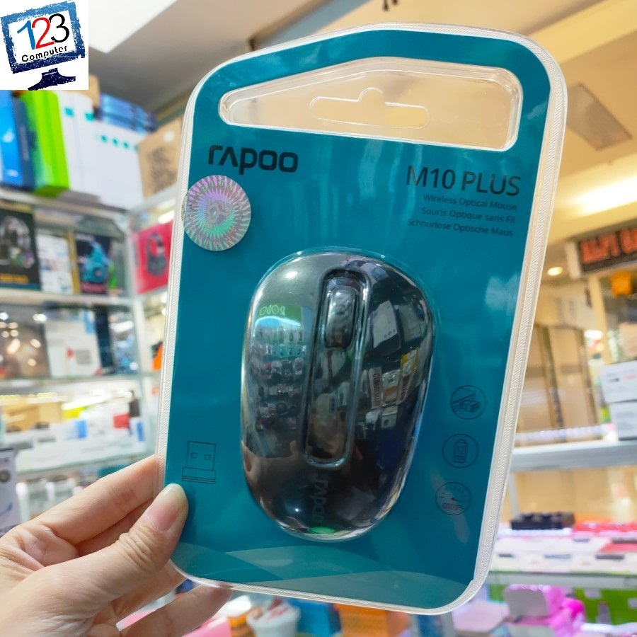 Jual Mouse Wireless Rapoo M10 Plus Wireless Optical Mouse Original ...