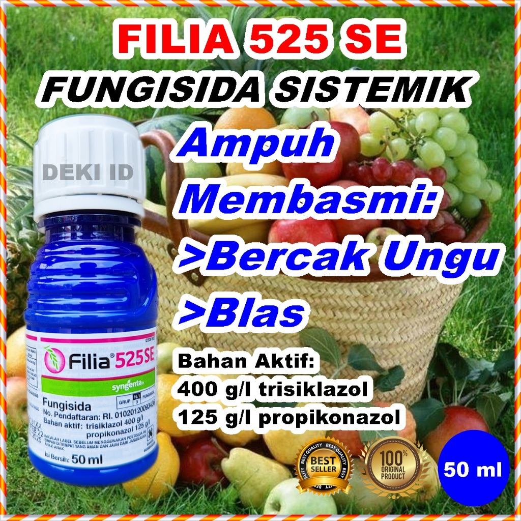 Jual Filia 525 SE 50 ml Fungisida Sistemik Pestisida Obat Pembasmi Hama Jamur Tanaman Bunga Buah ...