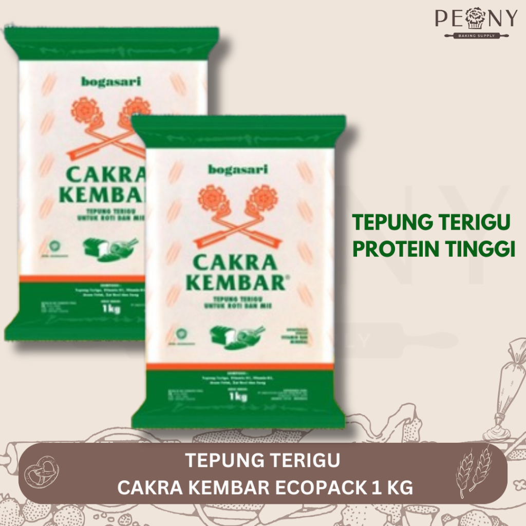 Jual CAKRA KEMBAR TEPUNG TERIGU EKONOMIS PACK 1KG | Shopee Indonesia