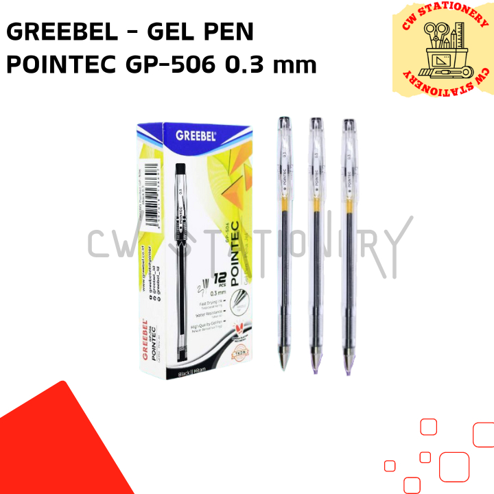 Jual Greebel - Gel Pen / Pulpen / Bolpen Pointec GP-506 0.3 mm | Shopee Indonesia