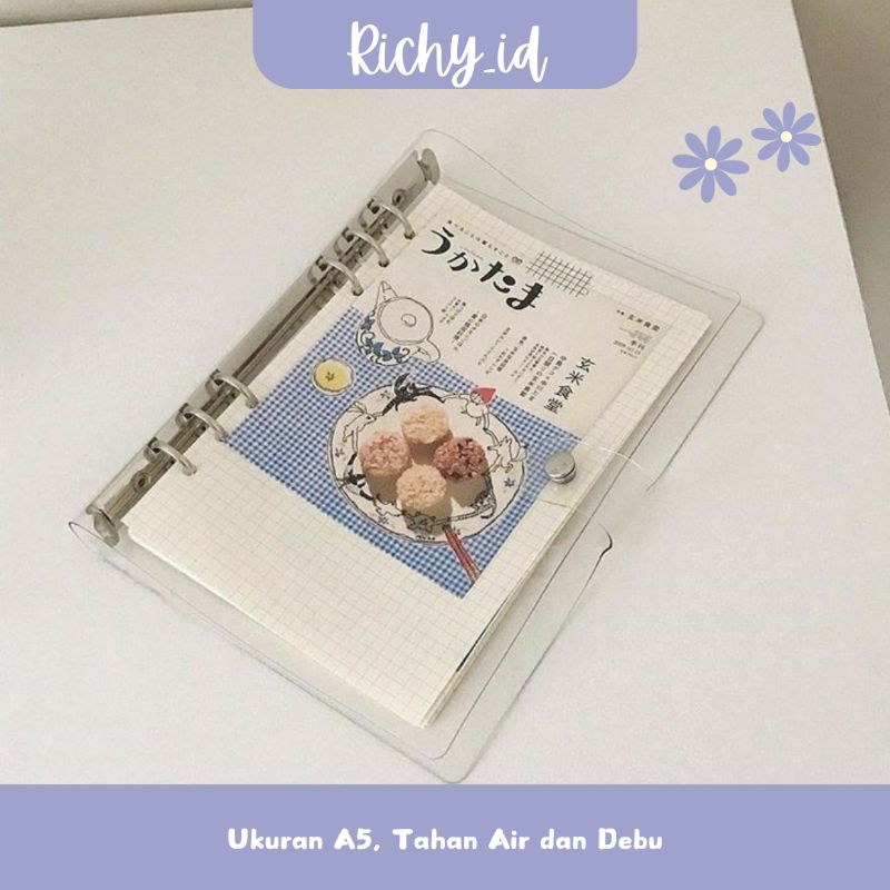 Jual binder a5 transparant free saving challenge dan refill binder ...