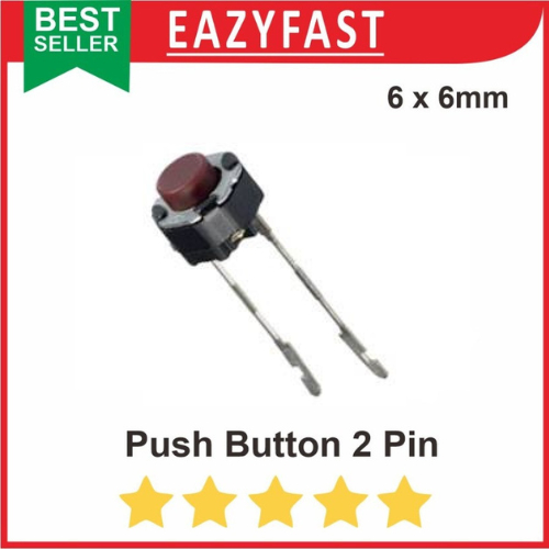 Jual Tactile Push Button PB 2 pin Kaki Momentary Micro Saklar Switch Input | Shopee Indonesia