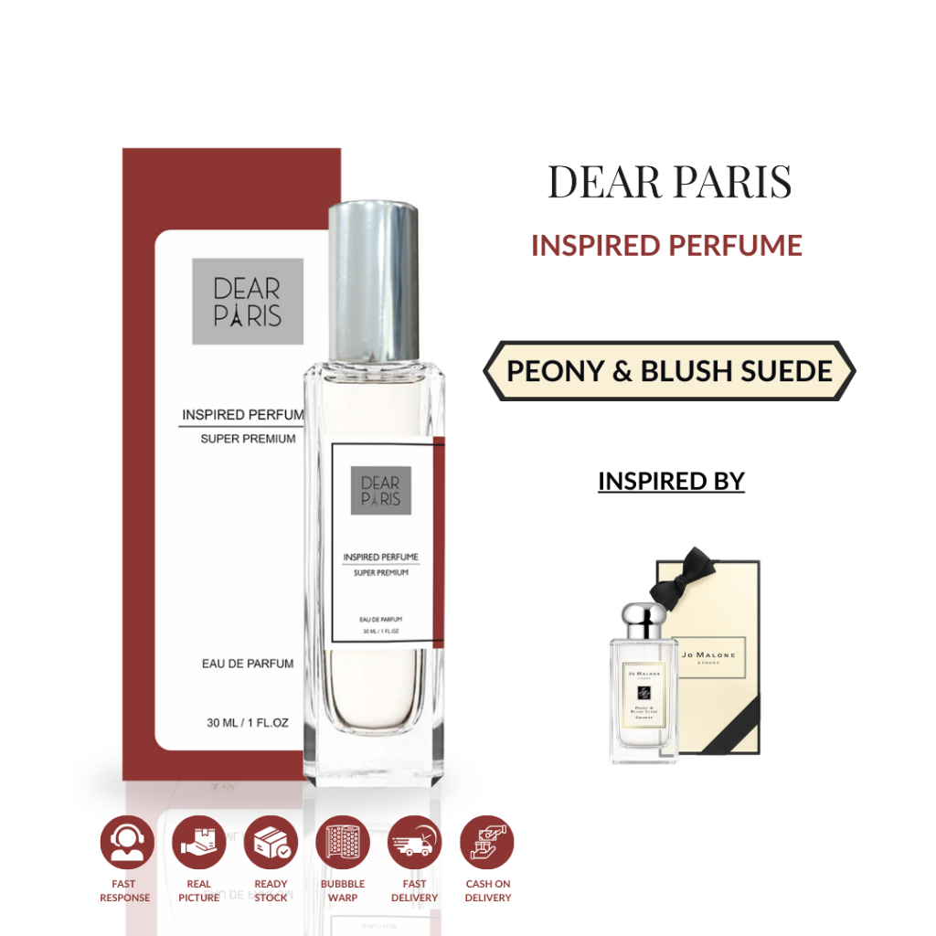 Jual DEAR PARIS Peony and Blush Suede Inspired Perfume 30 ML Parfum ...