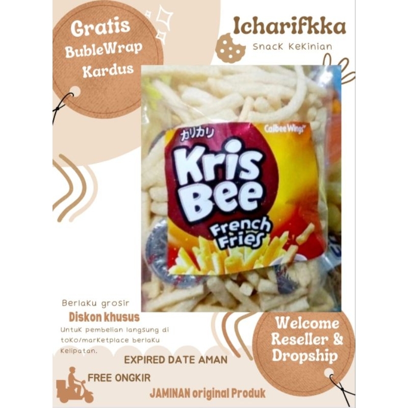 Jual Ready stok Snack kiloan Kris Bee pedas cemilan original,Expired ...