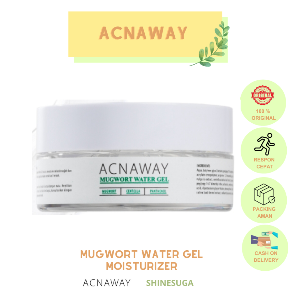 Jual ACNAWAY Mugwort Water Gel Moisturizer with Mugwort + Centella ...