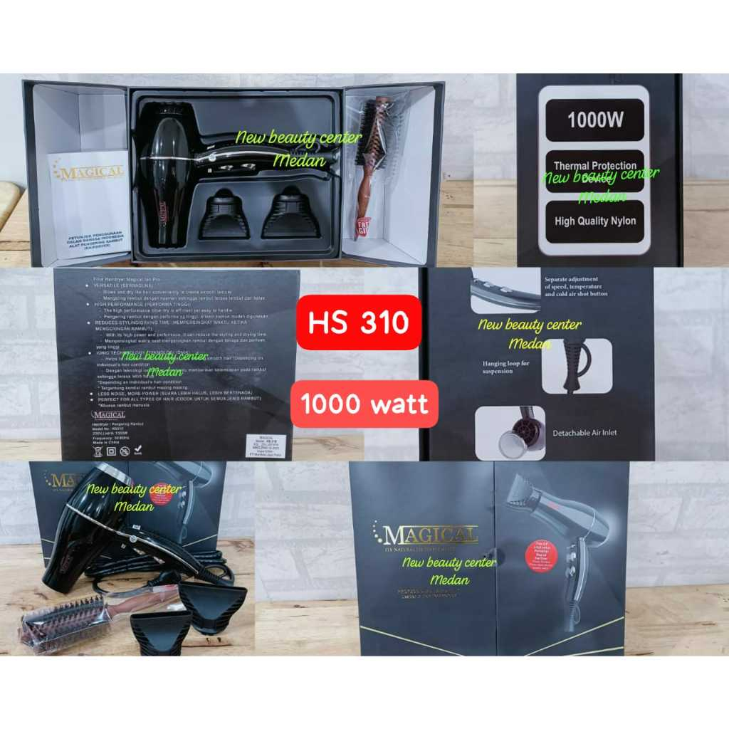 Jual Hair Dryer Magical HS - 310 ( 1000W ) | Shopee Indonesia