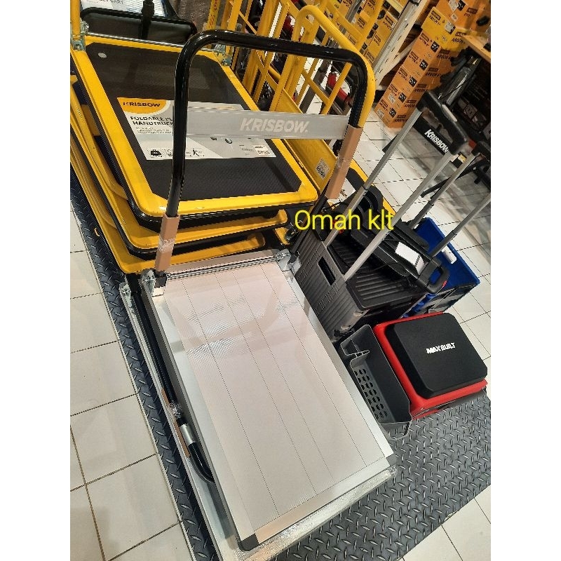 Jual krisbow hand trolley platform aluminium 300 kg troli barang ...