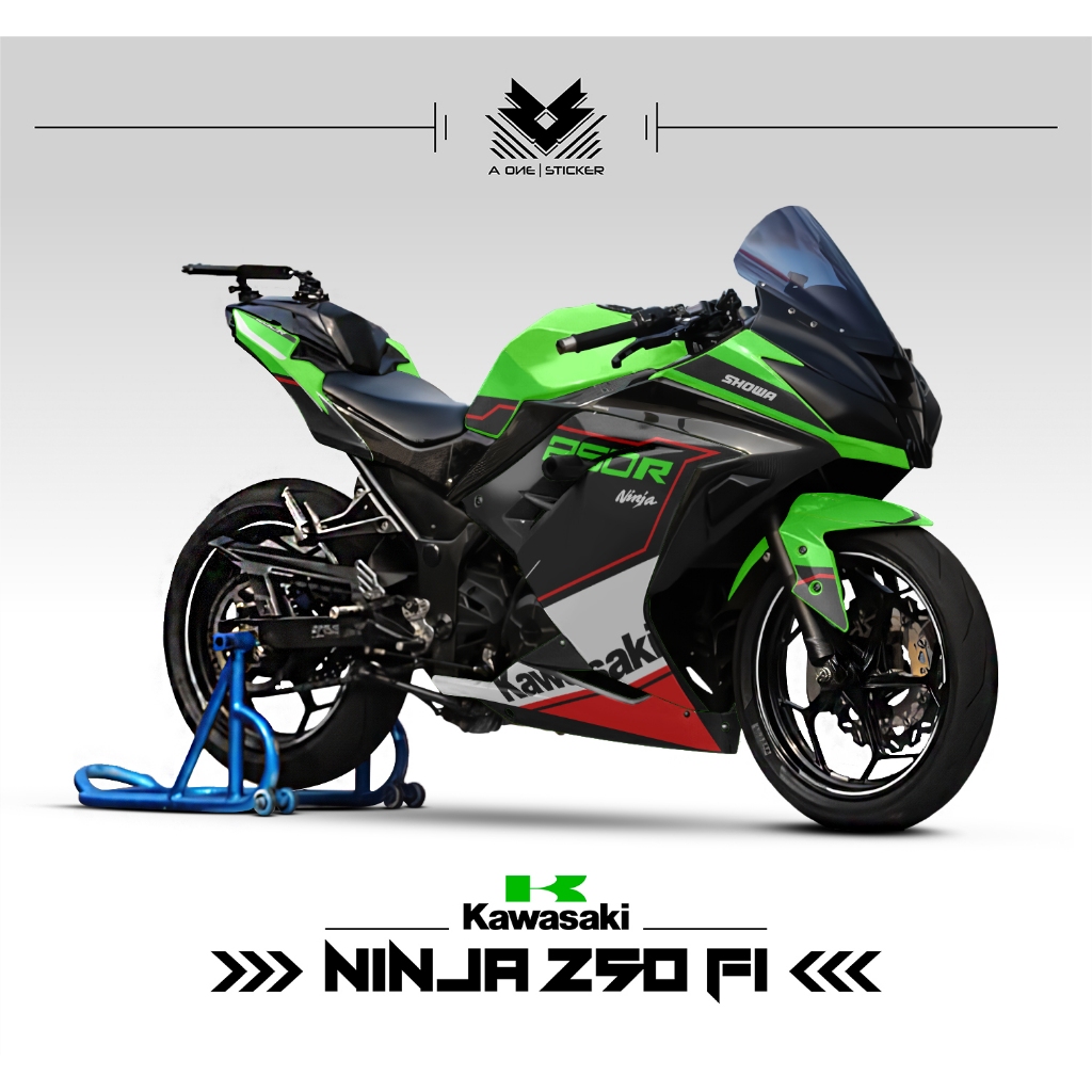 Jual STRIPING SEMIFULL NINJA 250 FI MOTIF 53 / STICKER / STOCK DECALS ...