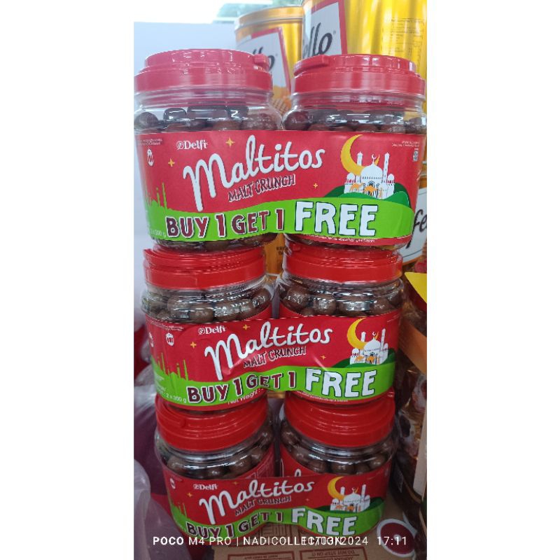 Jual TERMURAH Maltitos Jar Ready Stock B1G1 | Dapat 2 Jar @300gr ...