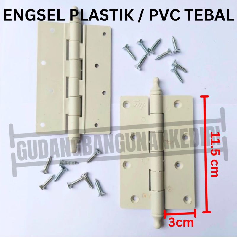 Jual engsel plastik pvc pintu kamar mandi 4,5 inch GMP 1 pasang ...
