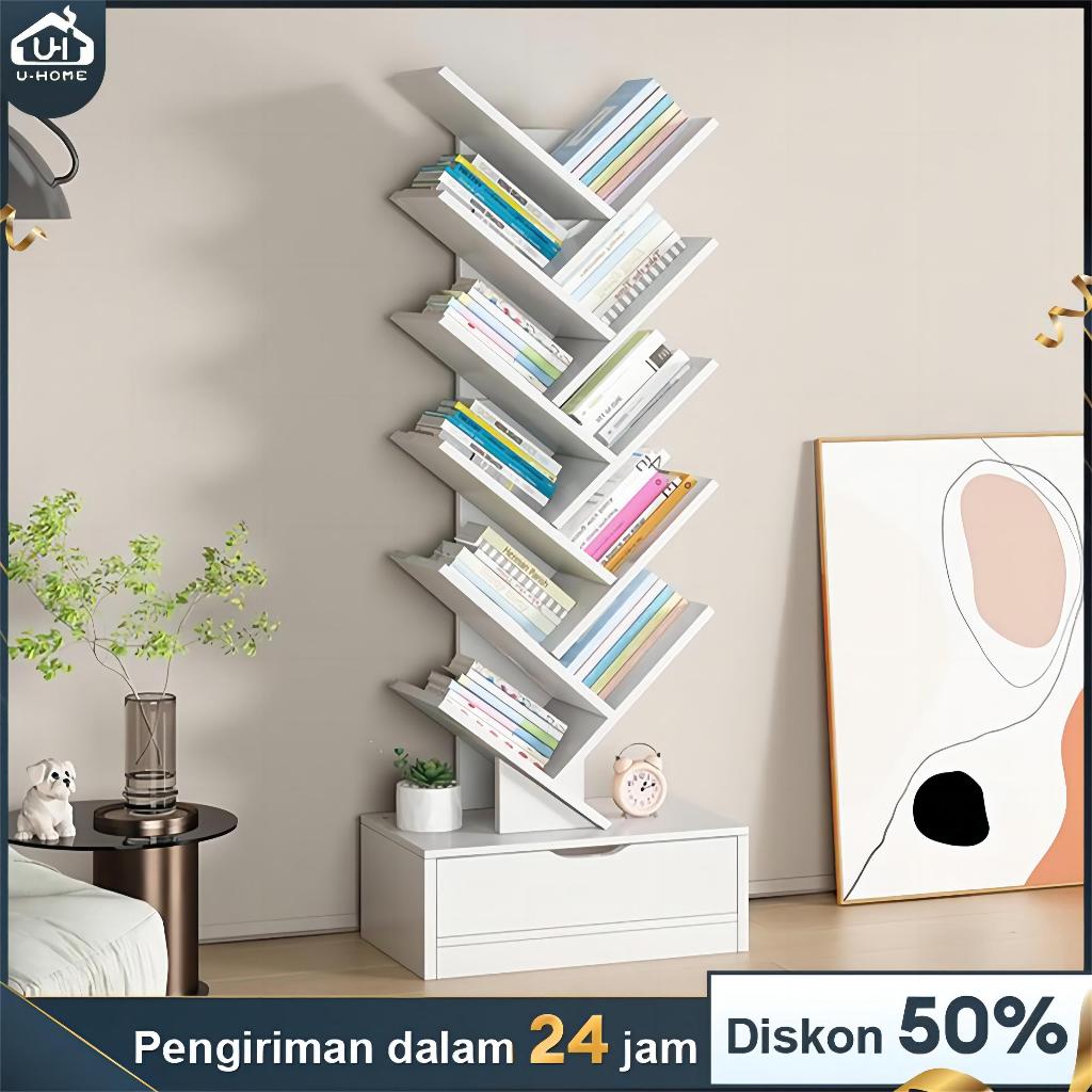 Jual Rak Buku Susun 8 Tingkat Rak Buku Kayu Rak Pajangan Rak Dinding ...