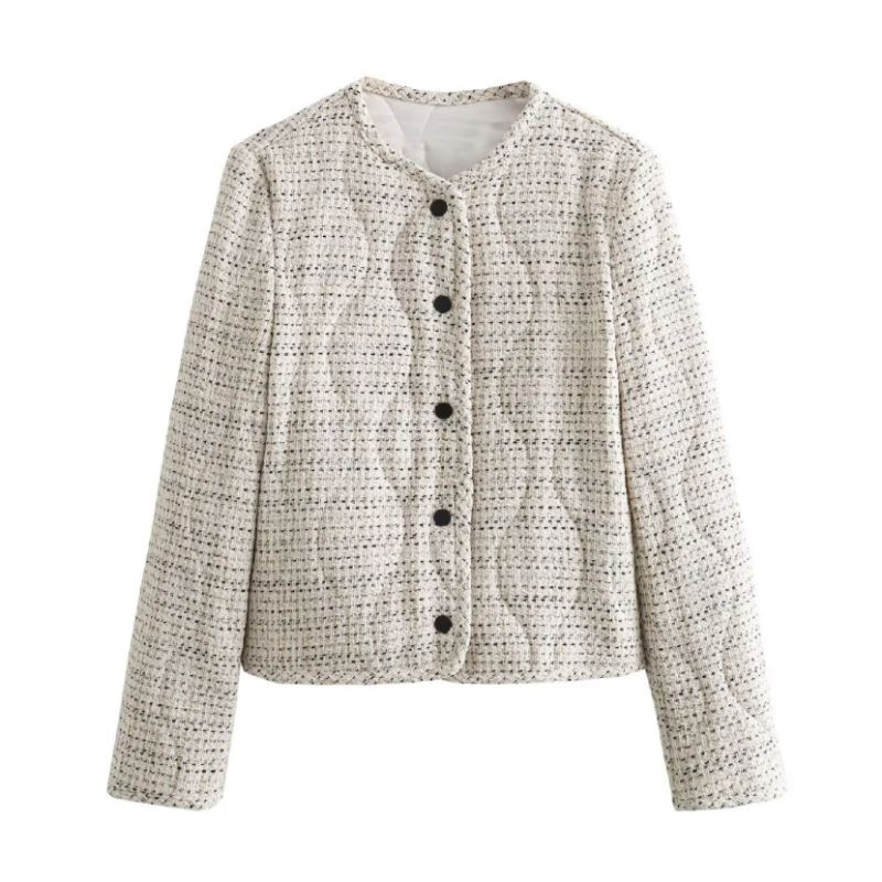 Jual Classy Tweed Jacket 74087 | Shopee Indonesia