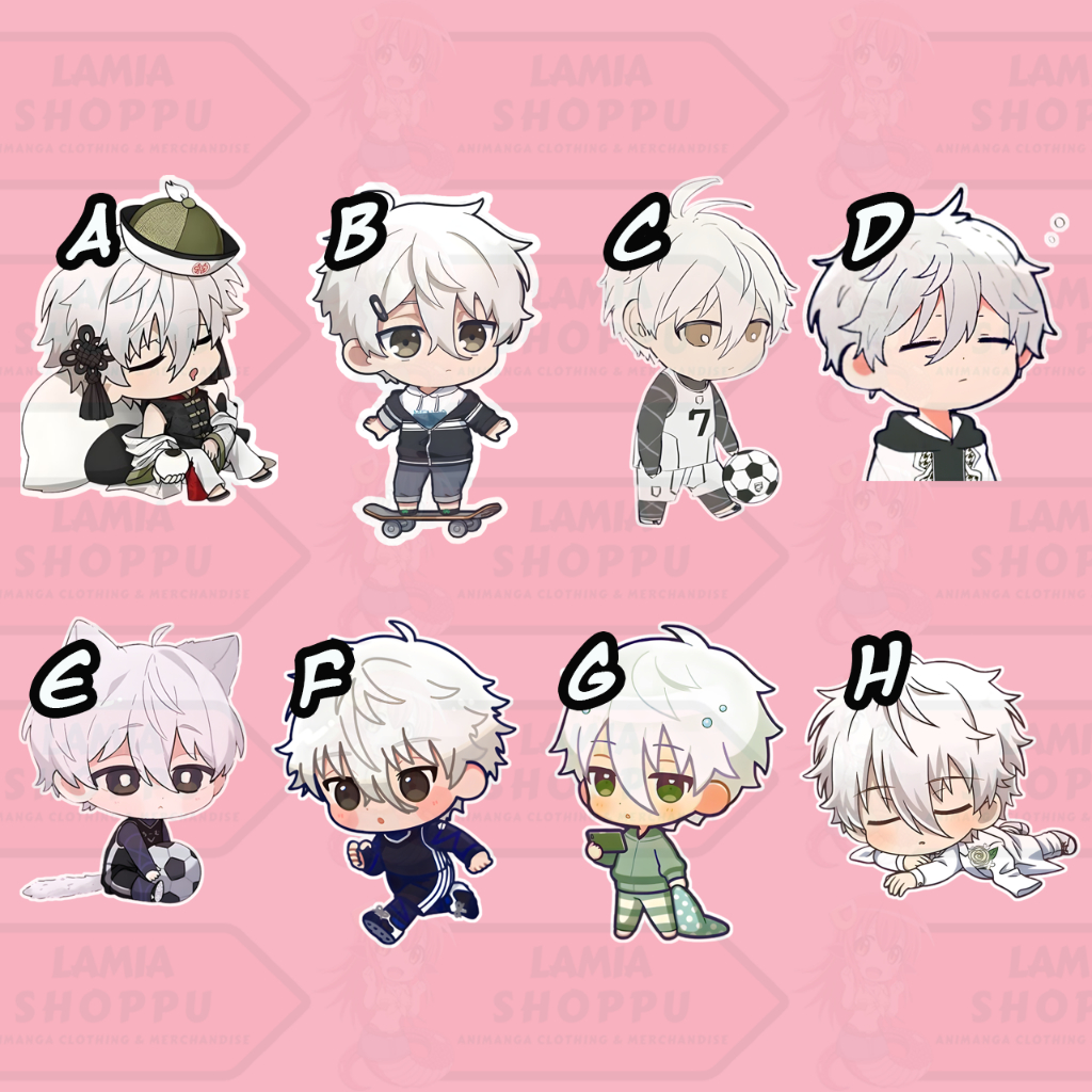 Jual Sticker Blue Lock Nagi | Stiker Vinyl Seishiro Nagi Chibi | Stiker ...