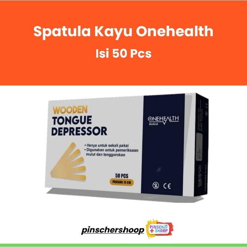 Jual Tong Spatel Wooden Tounge Depressor isi 50 Onehealth | Shopee ...