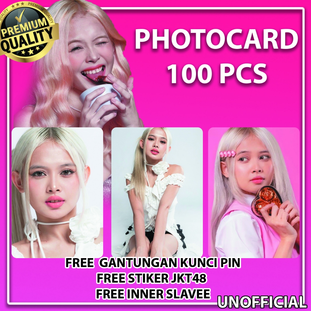 Jual Photocard 100 pcs JKT48 FENI (FREE GANCI & INNER SLAVEE) | Shopee Indonesia